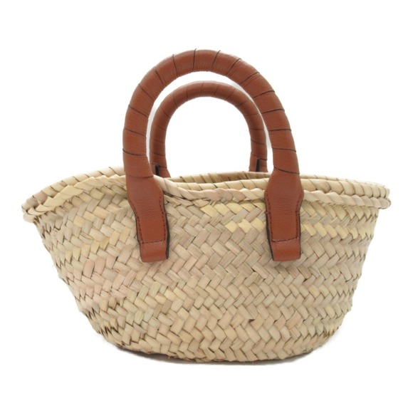 Chloe | Bags | Chloe Raffia Tote Bag Tan Leather Natural | Poshmark